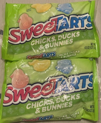 2 Packages New SweeTARTS Easter Chicks, Ducks, & Bunnies Candy Nov 20 ...