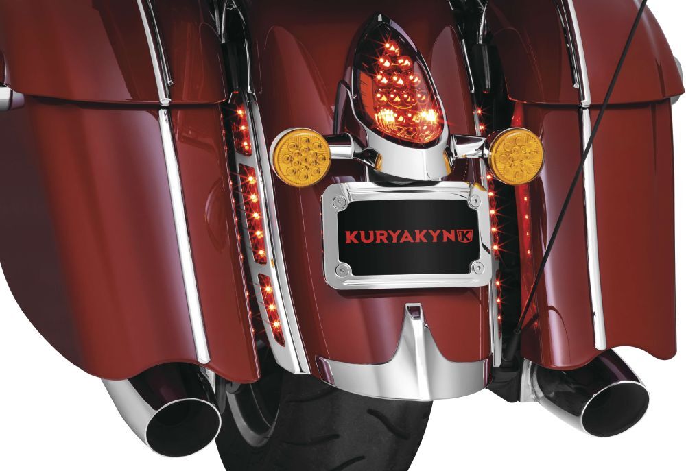 Kuryakyn Rear Fender Chrome Strip Lights For Indian Chieftain Classic ...