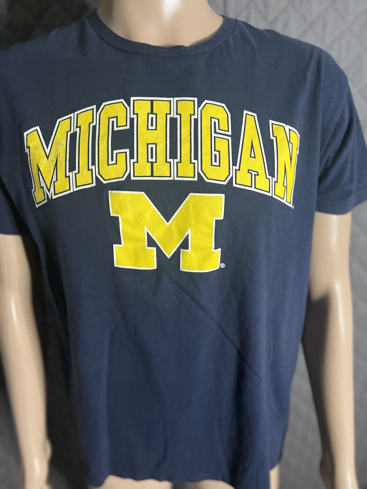 University of Michigan Wolverine T-Shirt Men’s Size XL Blue Football ...