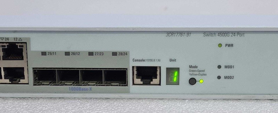 3COM 3CR17761-91 24-Port Gigabit Switch 4500G | eBay