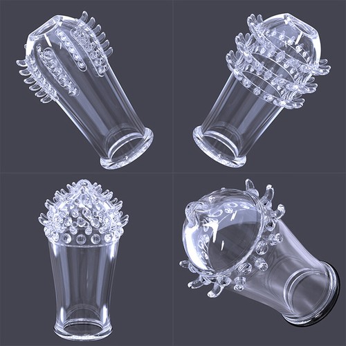 MALE Delay ejaculation Condoms penis Extender Enlarger Reusable ...