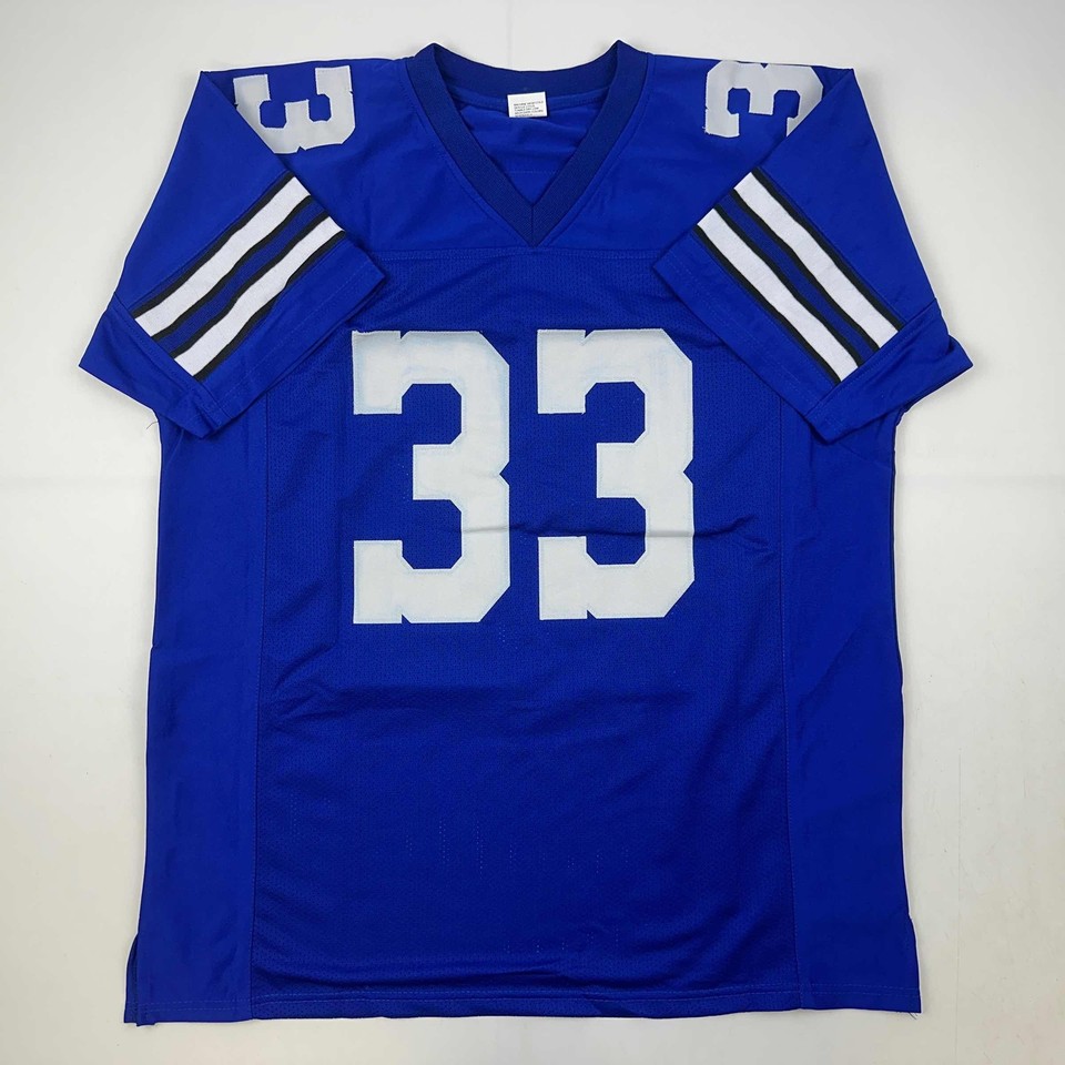 Facsimile Autographed Tony Dorsett Dallas Blue Reprint Jersey Size Men ...