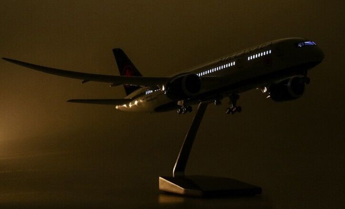 44CM AIR CANADA BOEING 787 Aircraft Led Sound-controlled Light Resin ...