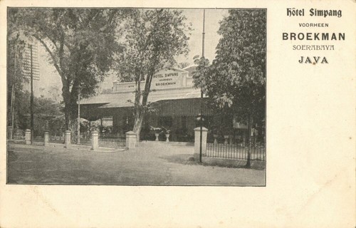 indonesia, JAVA SOERABAIA, Hotel Simpang, Broekman (1899) Postcard | eBay