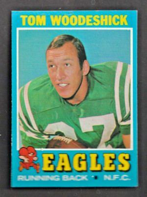 1971 Topps Football #40 Tom Woodeshick Eagles NM-MT | eBay