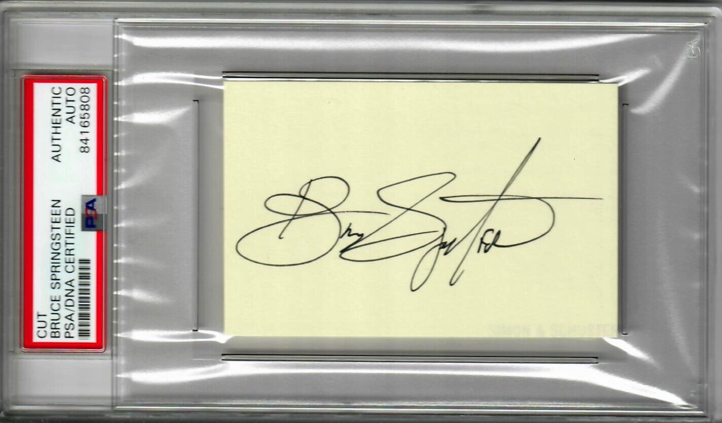 Bruce Springsteen Autographed Memorabilia | Signed Photo, Jersey ...