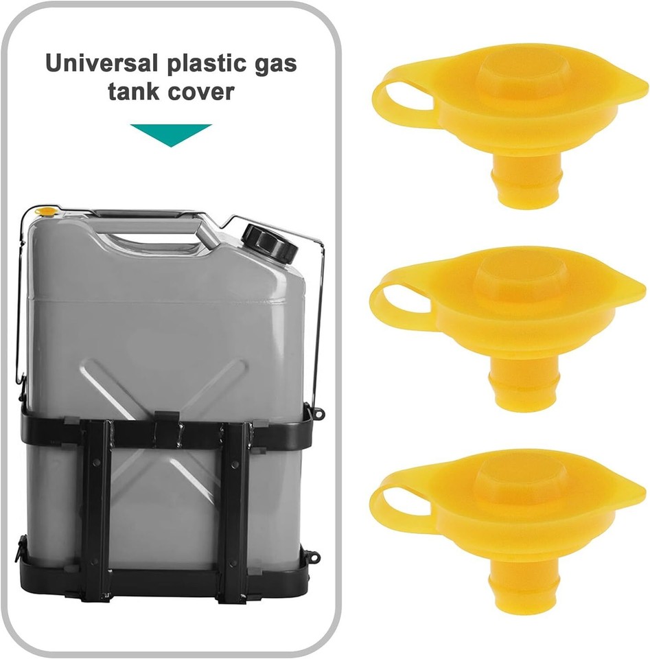 5Pcs Yellow Fuel Gas Can Jug Vent Cap Blitz Scepter Essence Midwest ...