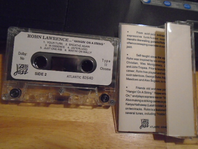 RARE PROMO Rohn Lawrence CASSETTE TAPE Hangin' on a String jazz NAJEE k ...