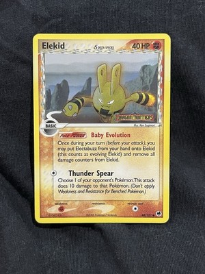 Elekid Reverse Holo Common Pokemon Card Dragon Frontiers 48/101 LP ...
