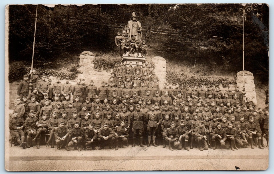 WWI US Army 8th Infantry Soldiers Germany Occupation RPPC Real Photo ...