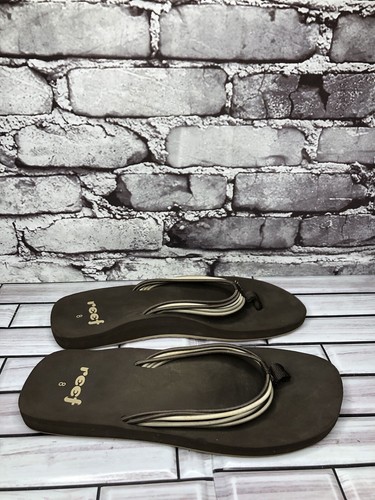 Reef Brown Flip Flop Foam Lightweight Casual Sandals Women’s Sz 8M US ...