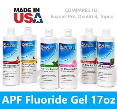 Dental Fluoride Gel Dental APF Thixotrophic Fluoride 1.23% 17 oz., 1-5 ...
