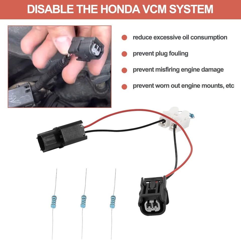 VCM Disable Kit Harness w/ Plugs For Honda Acura Pilot Accord Odyssey 3 ...