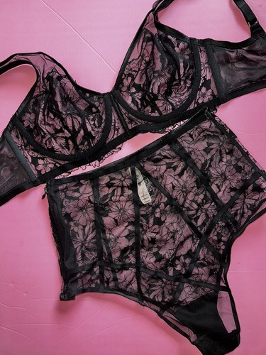 Victoria's Secret unlined 34D,34DD,34DDD,36DD BRA SET M high-waist ...