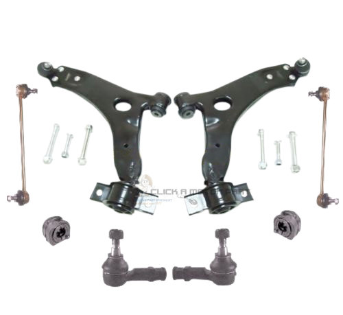 FORD FOCUS MK1 FRONT 2 WISHBONE ARMS 2 TRACK ROD ENDS 2 LINKS 2 D ...