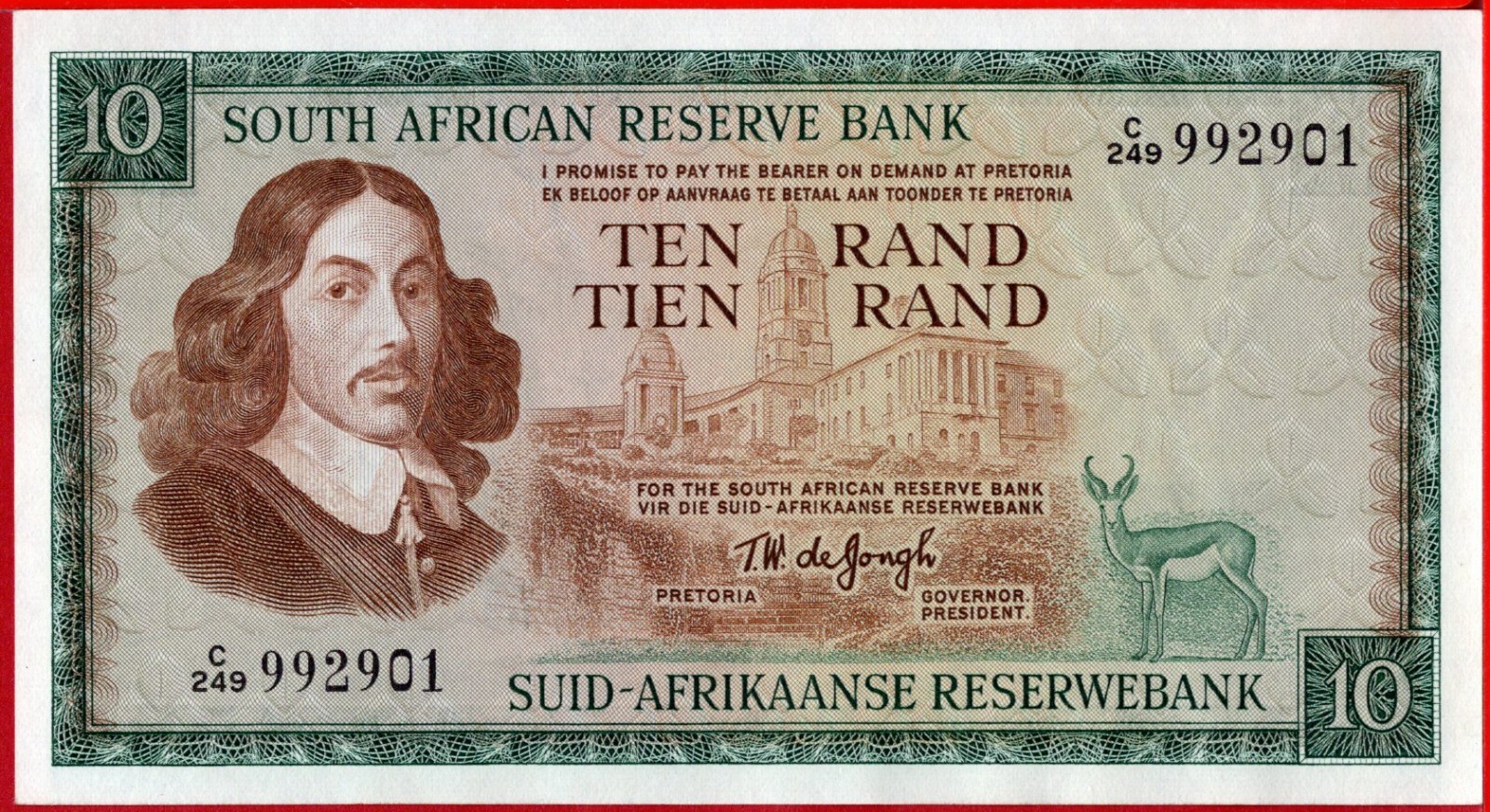 SOUTH AFRICA 10 RAND nd 1966 1976 P 113b UNC free shipping from 100$ | eBay