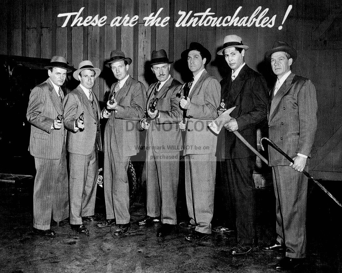 "THE UNTOUCHABLES" CAST FROM THE ABC TV SERIES - 8X10 PUBLICITY PHOTO ...
