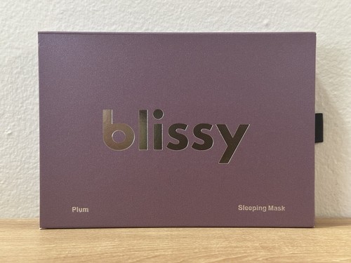 BLISSY Sleep Mask - Plum - 100% Pure Silk - Brand New!! | eBay