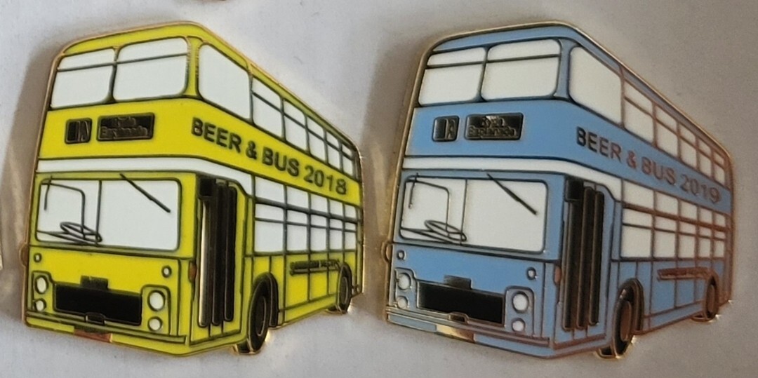 Bus Badges x Two for Isle of Wight Beer & Bus 2018 & 2019 (Postal ...