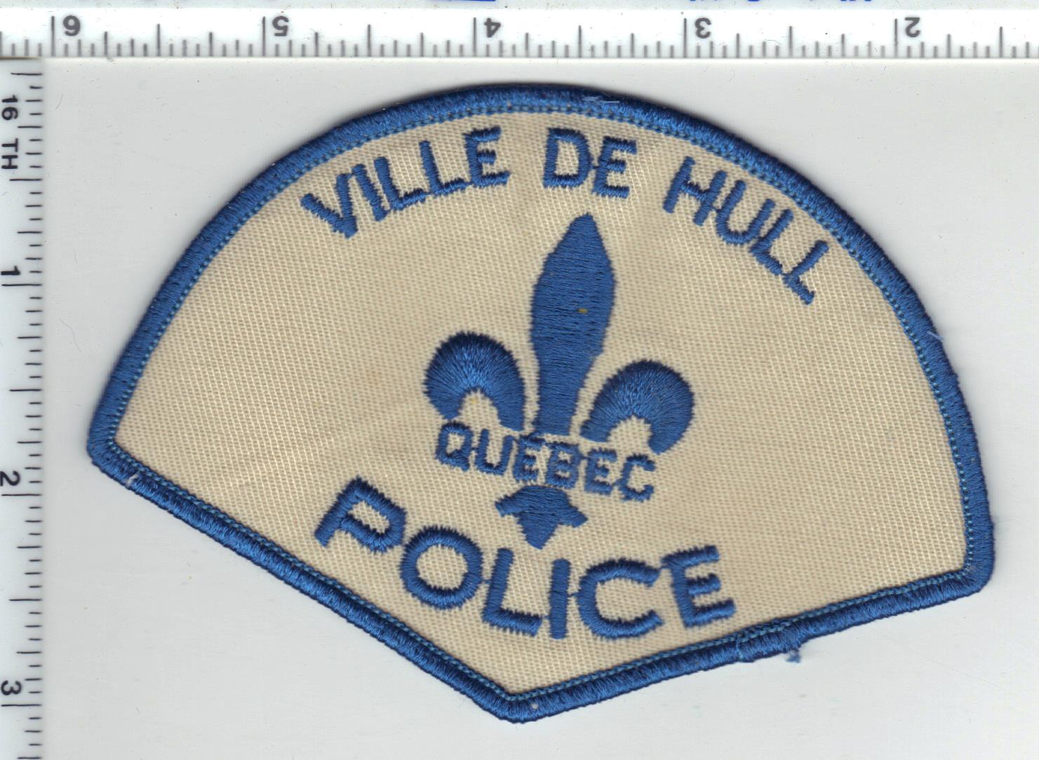 Ville De Hull Police (Quebec, Canada) Uniform Take-Off Shoulder Patch ...