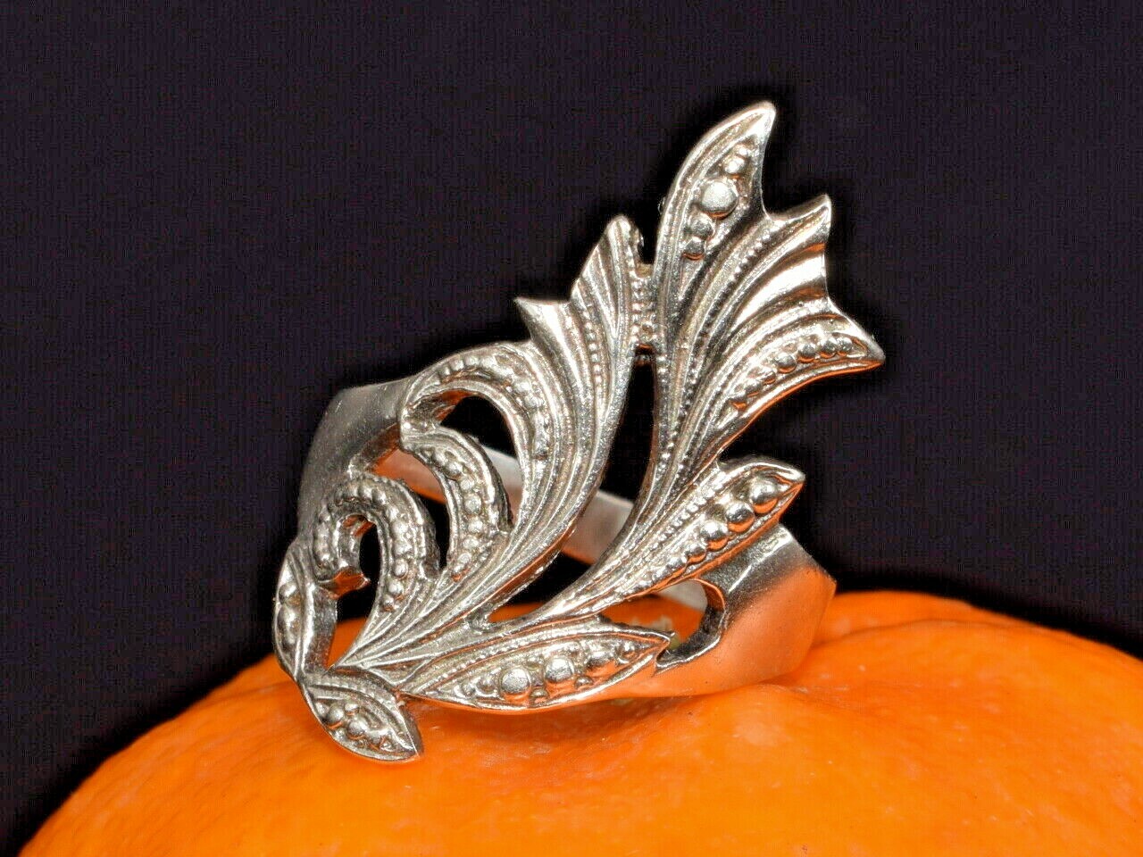 Rare Ukraine STERLING SILVER 875 " Patterns " Ring 7 … - Gem