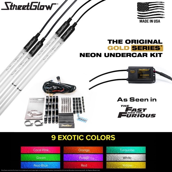 Street Glow Led Underglow Kit The Original Gold Series Neon Undercar
