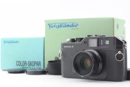 [MINT w/ Box] Voigtlander Bessa R Black Film Camera 35mm f/2.5 Lens ...