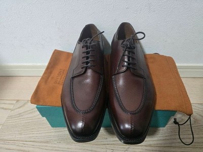 Edward Green Brown Leather Derby Dress Shoes U-Tip Men's UK8.5 US9 E ...