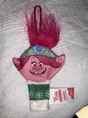 Trolls Holiday in Harmony Poppy Finger Puppet Sonic Wacky Pack Toy ...