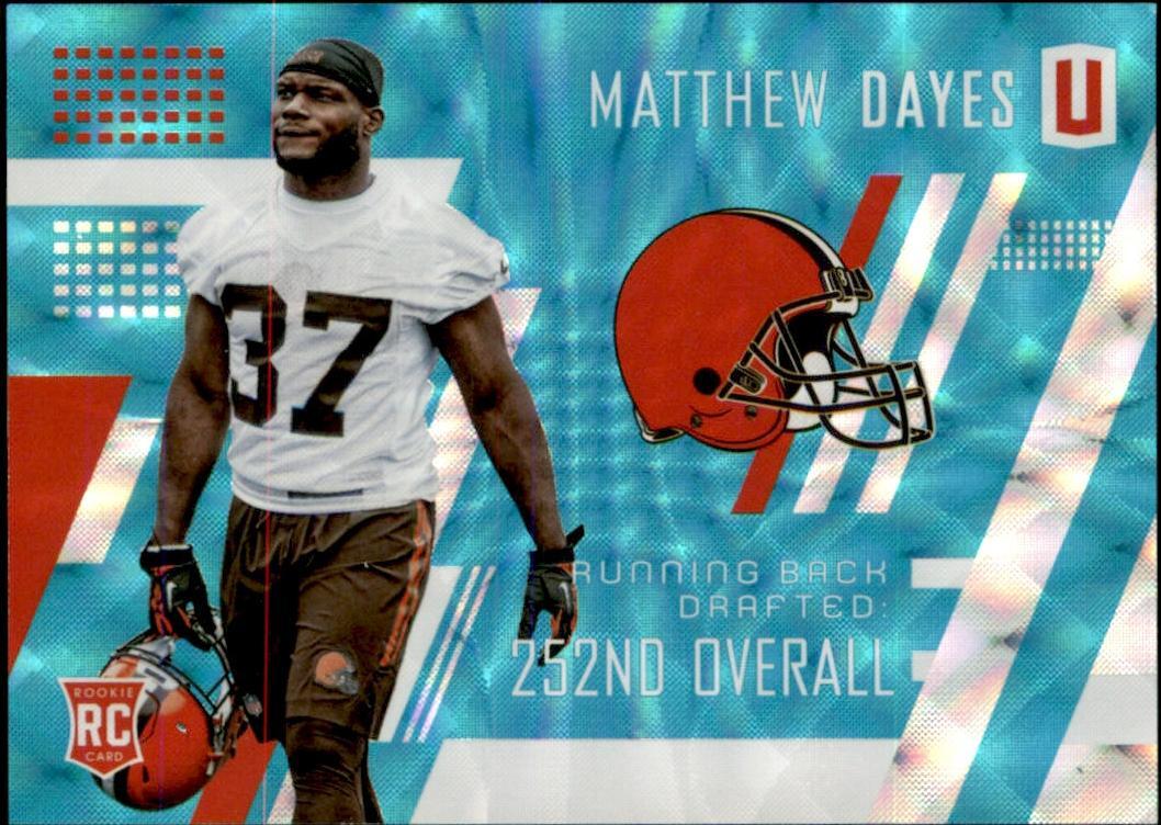 2017 Panini Unparalleled - Class of 2017 Rookie Matthew Dayes #204 Teal ...