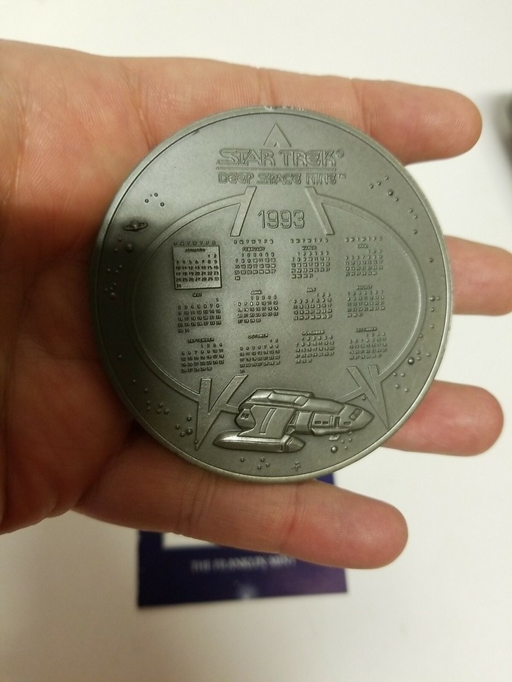 Franklin Mint Star Trek Deep Space Nine Premiere Medal Pewter W/ COA | eBay