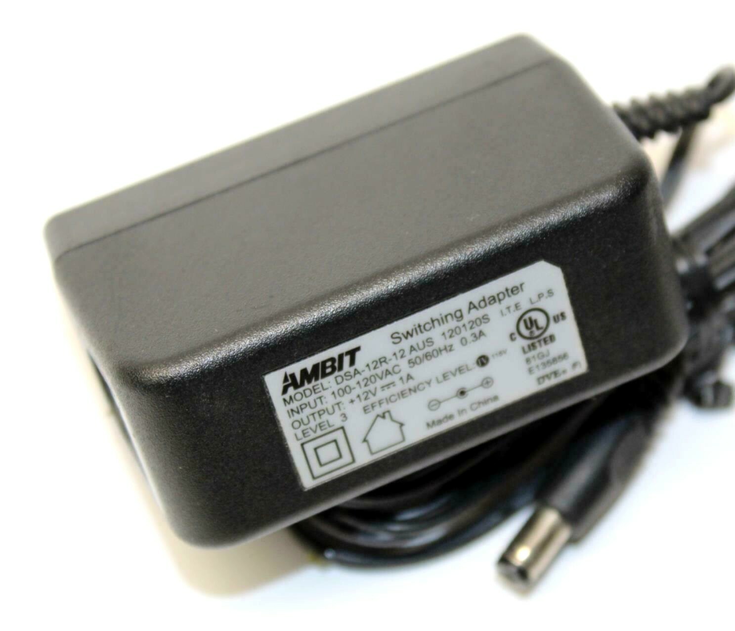 Ambit DSA-12R-12 Switching Adapter Output 12V 1A Power Supply ...