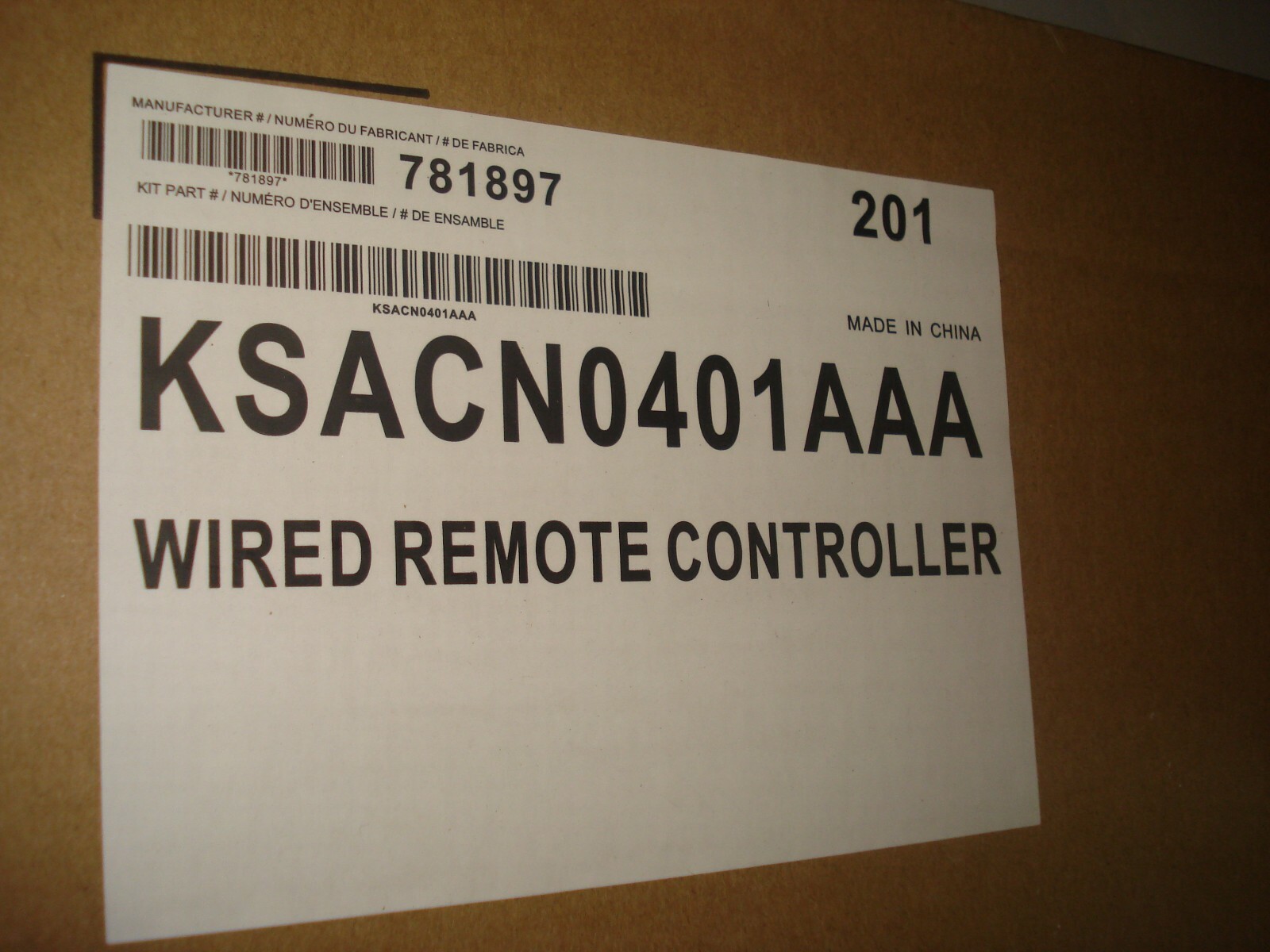 Carrier KSACN0401AAA Wired Remote Controller Kit 7 Day Programmable ...
