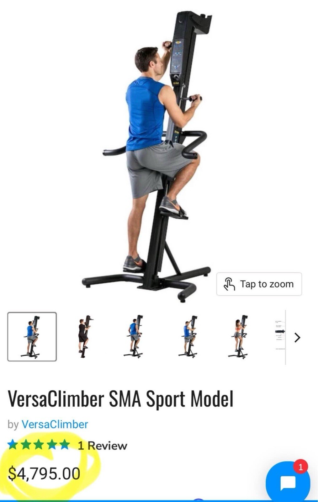 VersaClimber SM-A Sport Model Climber Semi New . Excellent For Good ...