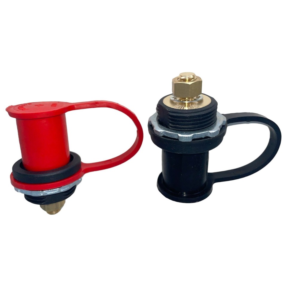 Remote Battery Jumper Terminals Universal Positive & Negative One Pair ...