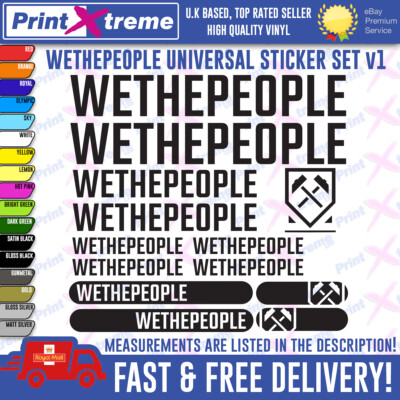 WETHEPEOPLE BIKES WTP Vinyl Decals, Stickers, Cycling Bmx, HIGH QUALITY ...