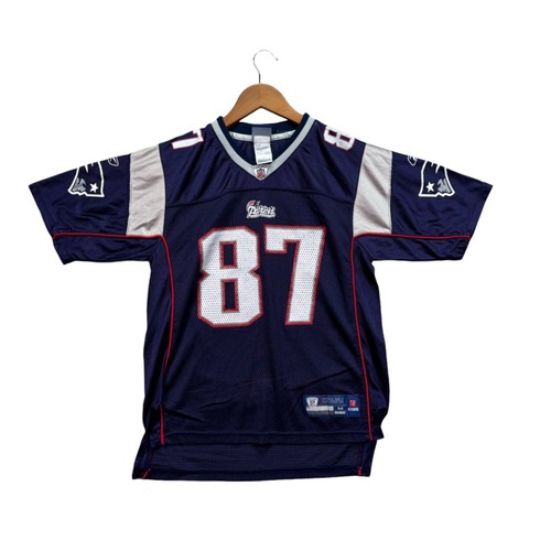 Rob Gronkowski Reebok On Field New England Patriots #87 Blue Jersey M ...