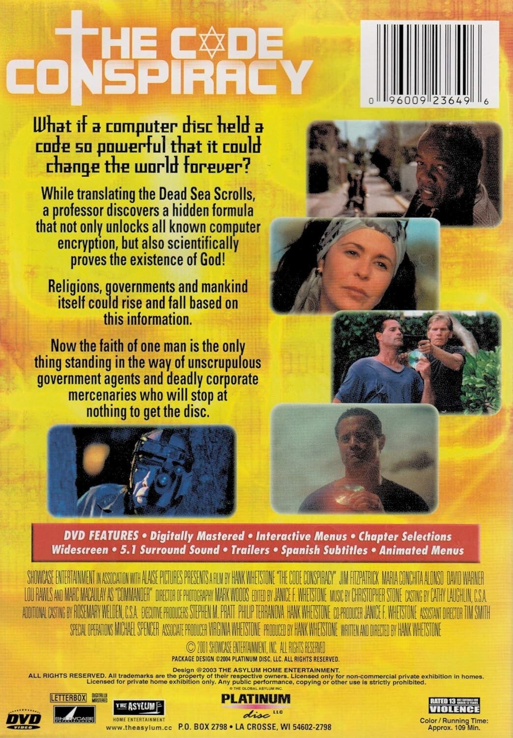 The Code Conspiracy by The Asylum (DVD) Disc & Cover Art Only- NO CASE ...