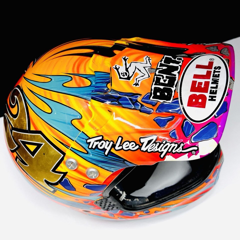 Ezra Yogi Lusk #24 Bell Helmet Custom Troy Lee Designs 1994 95 ...