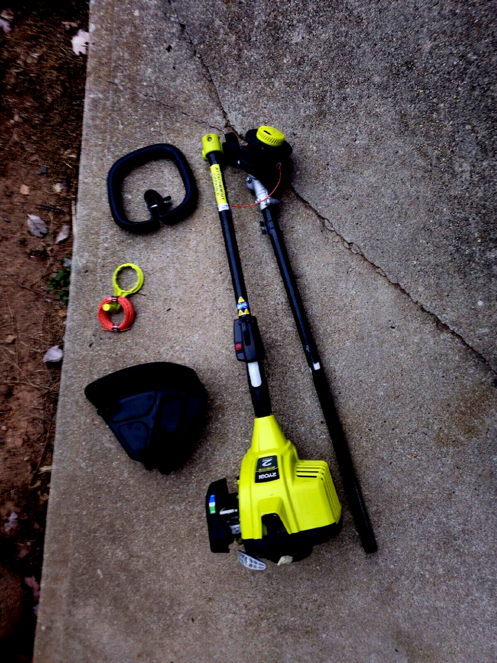 Ryobi 2-Cycle Gas String Trimmer 25cc Full Crank Weed Eater Straight ...