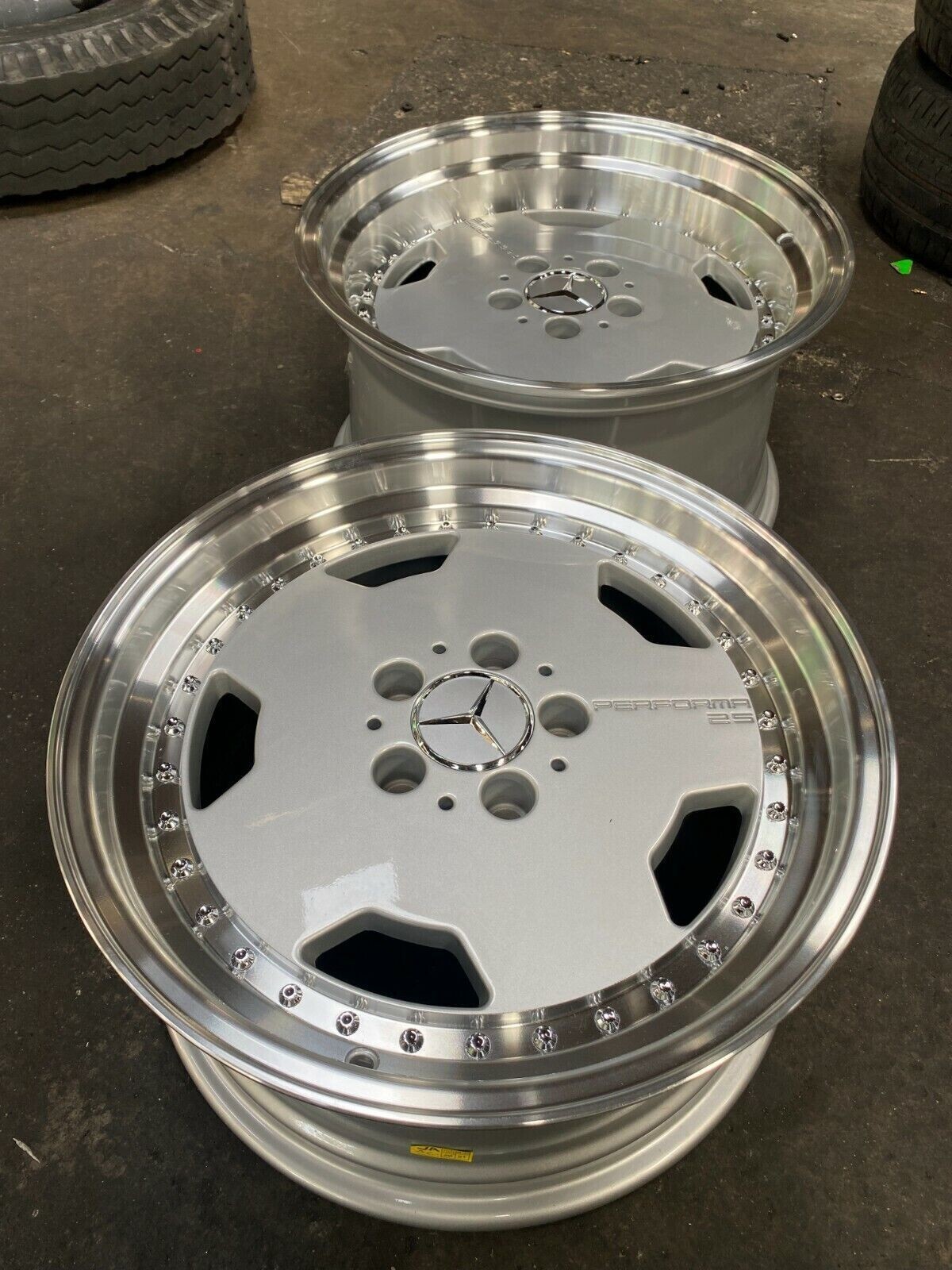 New 17 inch 5x112 PERFORMA 25 AMG MONOBLOCK deep dish wheels for ...