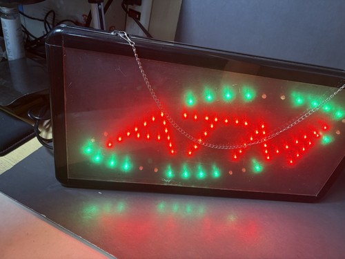 Bright LED Neon Light ATM Sign Business Animated Motion Display 19” X ...