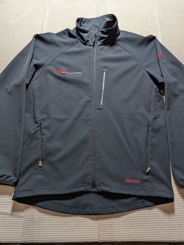 Marmot Jacket Mens Large Black Performance Softshell Exxon Mobil Corp ...