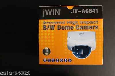 JWIN Armored B&W Dome Camera (3.5mm lens) JV-AC641 w/ Metal Mounting ...