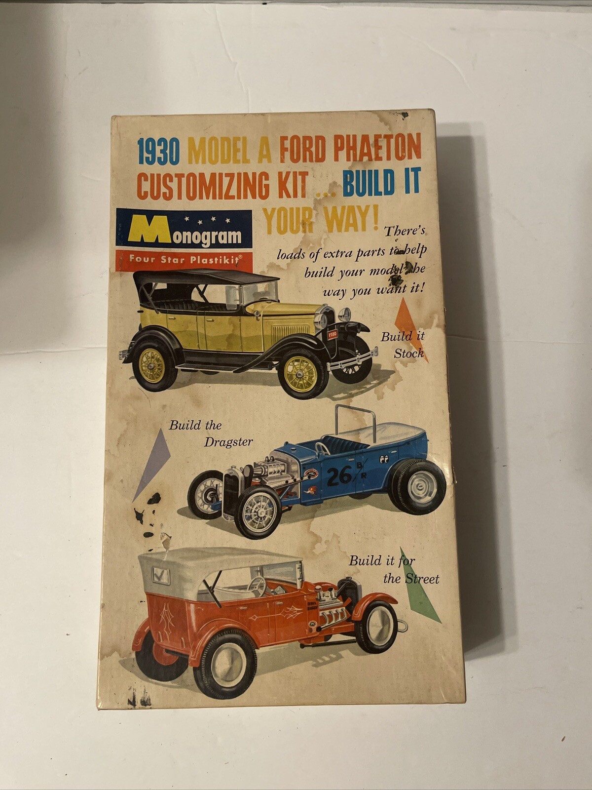 MONOGRAM 1930 MODEL A FORD PHAETON CUSTOMIZING KIT 1/24 PC64-198 | eBay