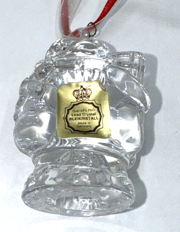 Bleikristall Lead Crystal Santa Christmas Tree Ornament German Made | eBay
