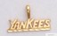 New York Yankees Necklace Pendant Charm Real 24K Yellow Gold Plated Fan ...