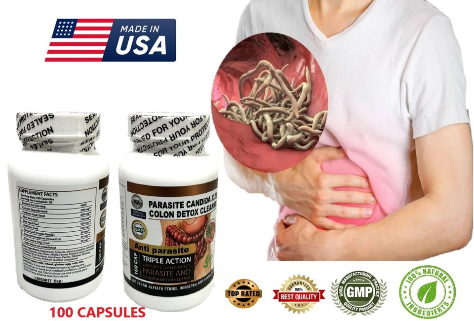PARASITE DETOX Complete BODY CLEANSE Complex BROAD Spectrum Anti ...