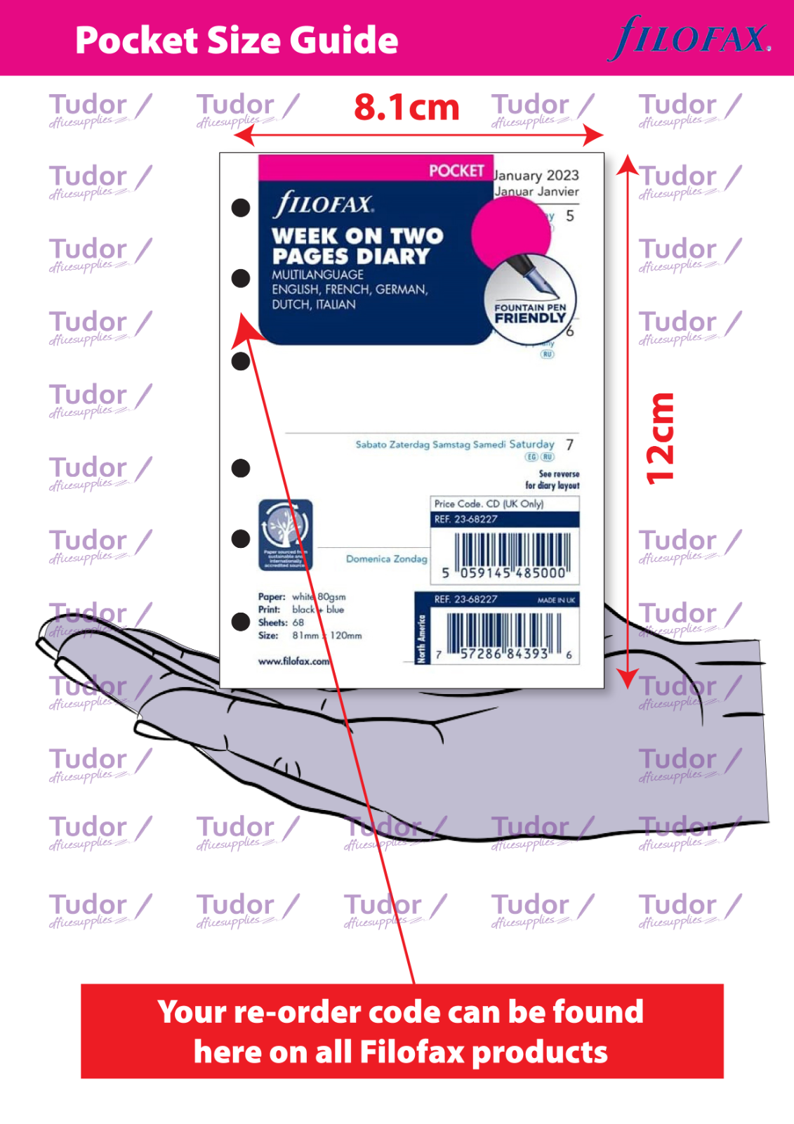 Filofax Pocket Size 2025 Year Planner Vertical Refill 25-68202 | eBay