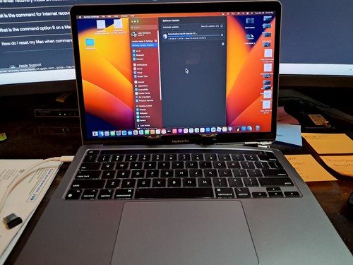 LOCKED MACBOOK PRO 13 A2338 M1 8GB 256GB LOCKED - SCREEN NOT INCLUDED ...